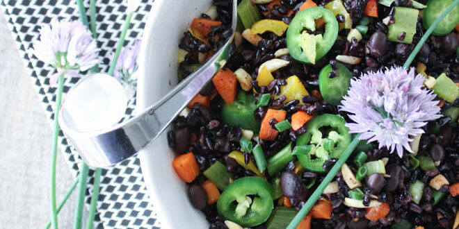 Balsamic Black Rice Salad - Amy Burkhart, MD, RD